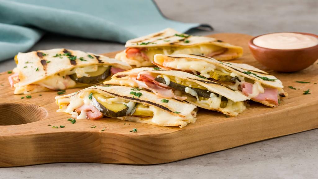 Grilled Cubano Quesadilla - Louisiana Hot Sauce