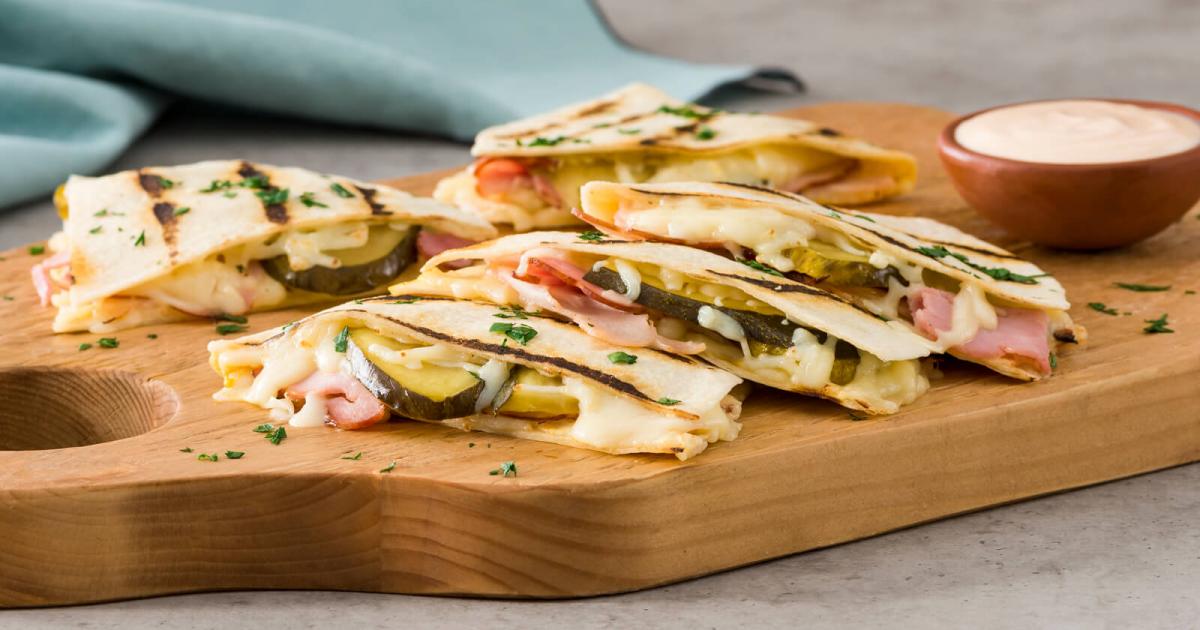 Grilled Cubano Quesadilla - Louisiana Hot Sauce