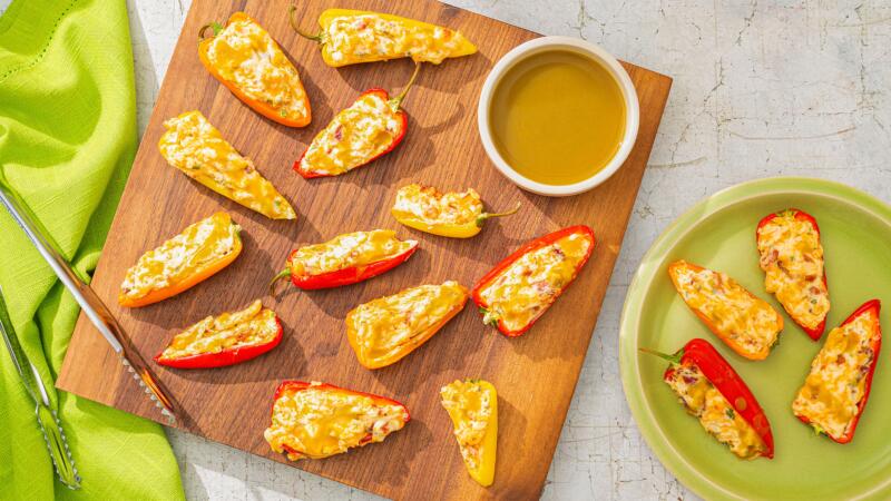 Air-Fryer Mini Pepper Poppers - Louisiana Hot Sauce